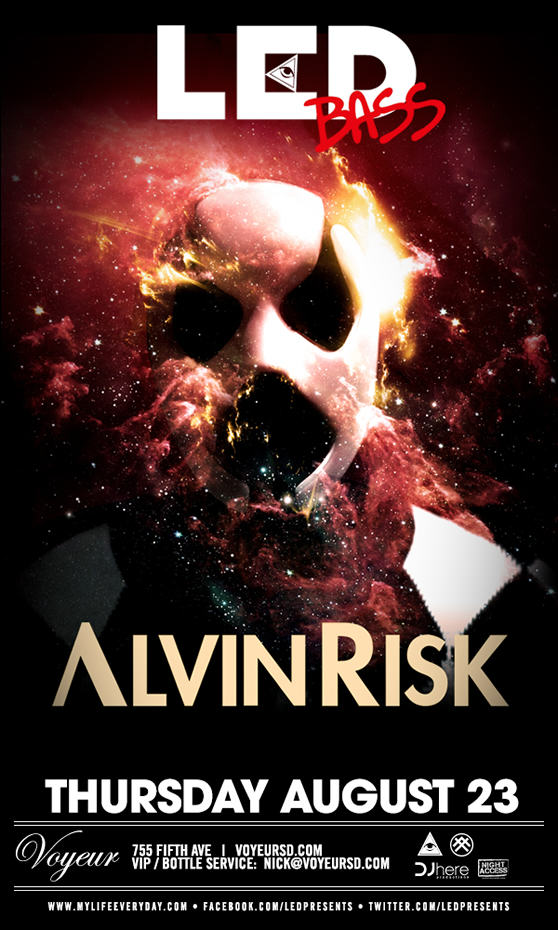 Alvin Risk at Voyeur - August 23, 2012 - presented by LED - LED Presents