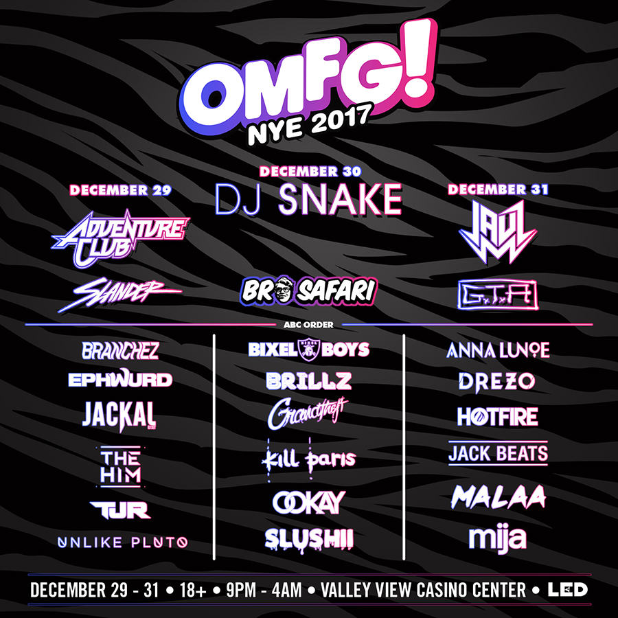 Win a 3-Day Pass to OMFG! NYE 2017 - LED Presents