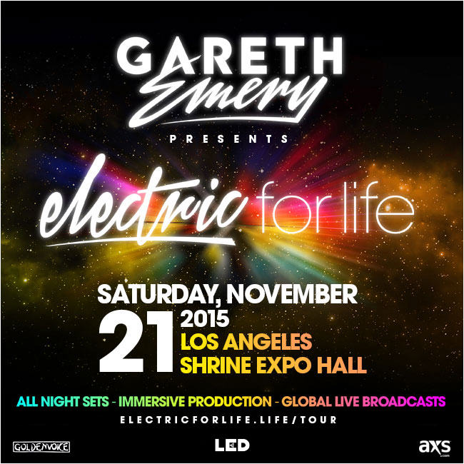 Gareth Emery at Shrine Expo Hall - November 2015 - LED Presents