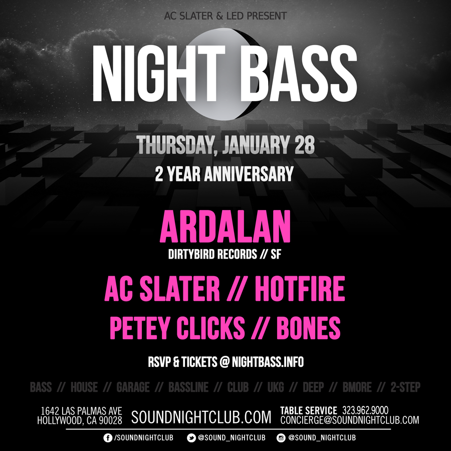 Night Bass 2 Year Anniversary at Sound Nightclub - LED Presents