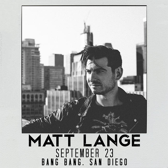 Matt Lange at Bang Bang - September 23rd, 2016 - LED Presents